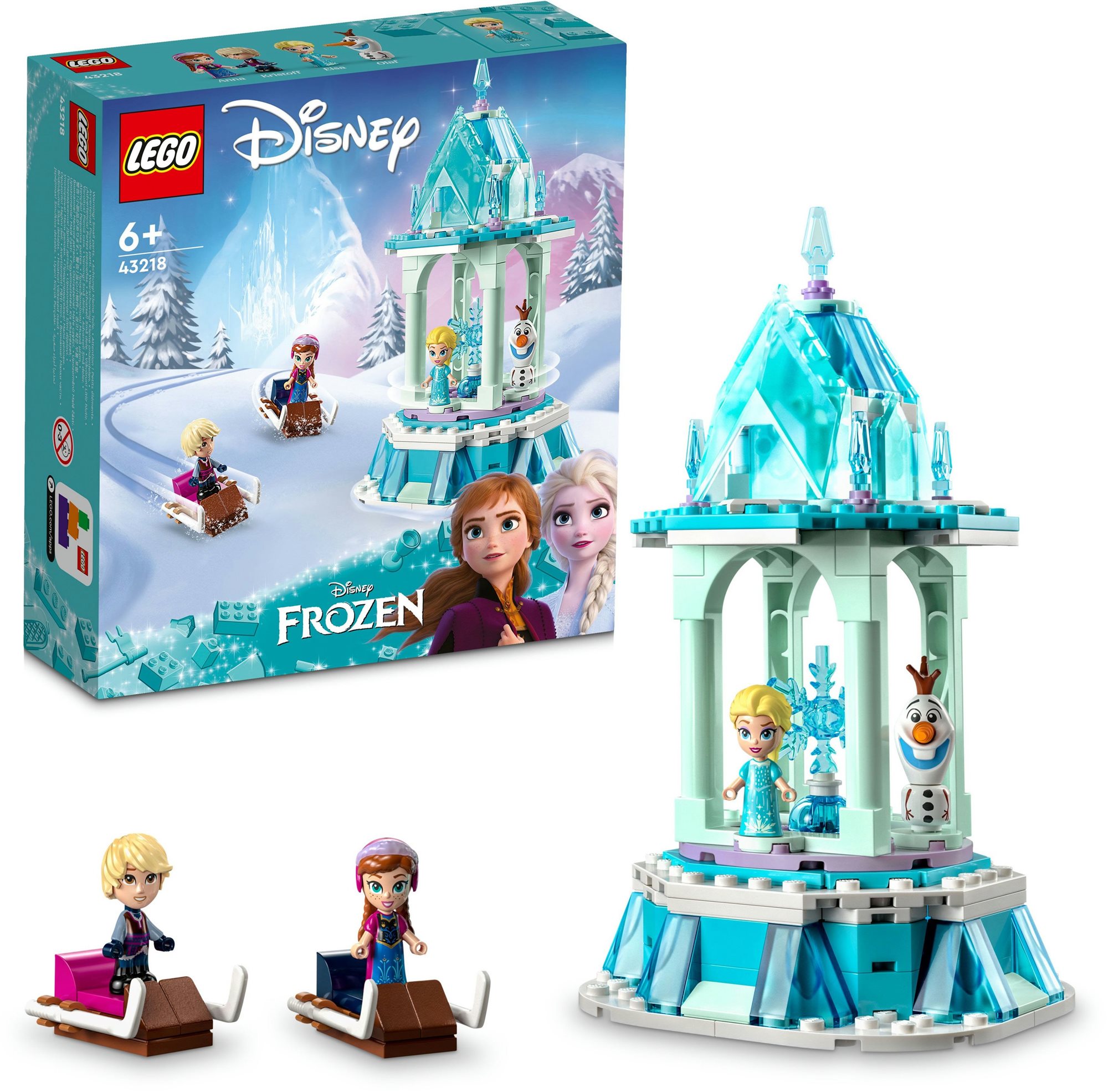LEGO® Disney 43218 Kouzelný kolotoč Anny a Elsy - LEGO stavebnice | Alza.cz