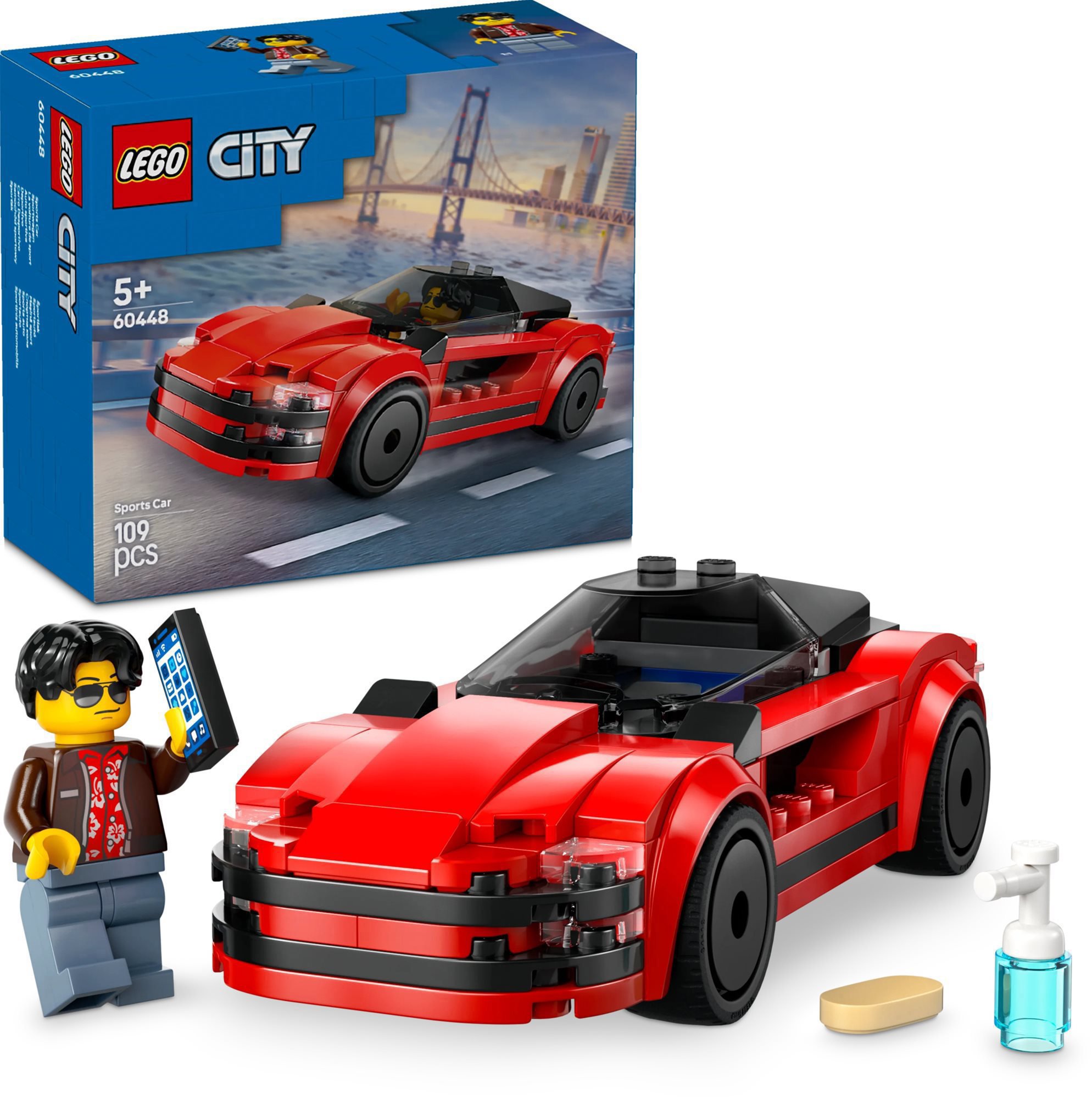 LEGO® City 60448 Červený sporťák - LEGO stavebnice | Alza.cz