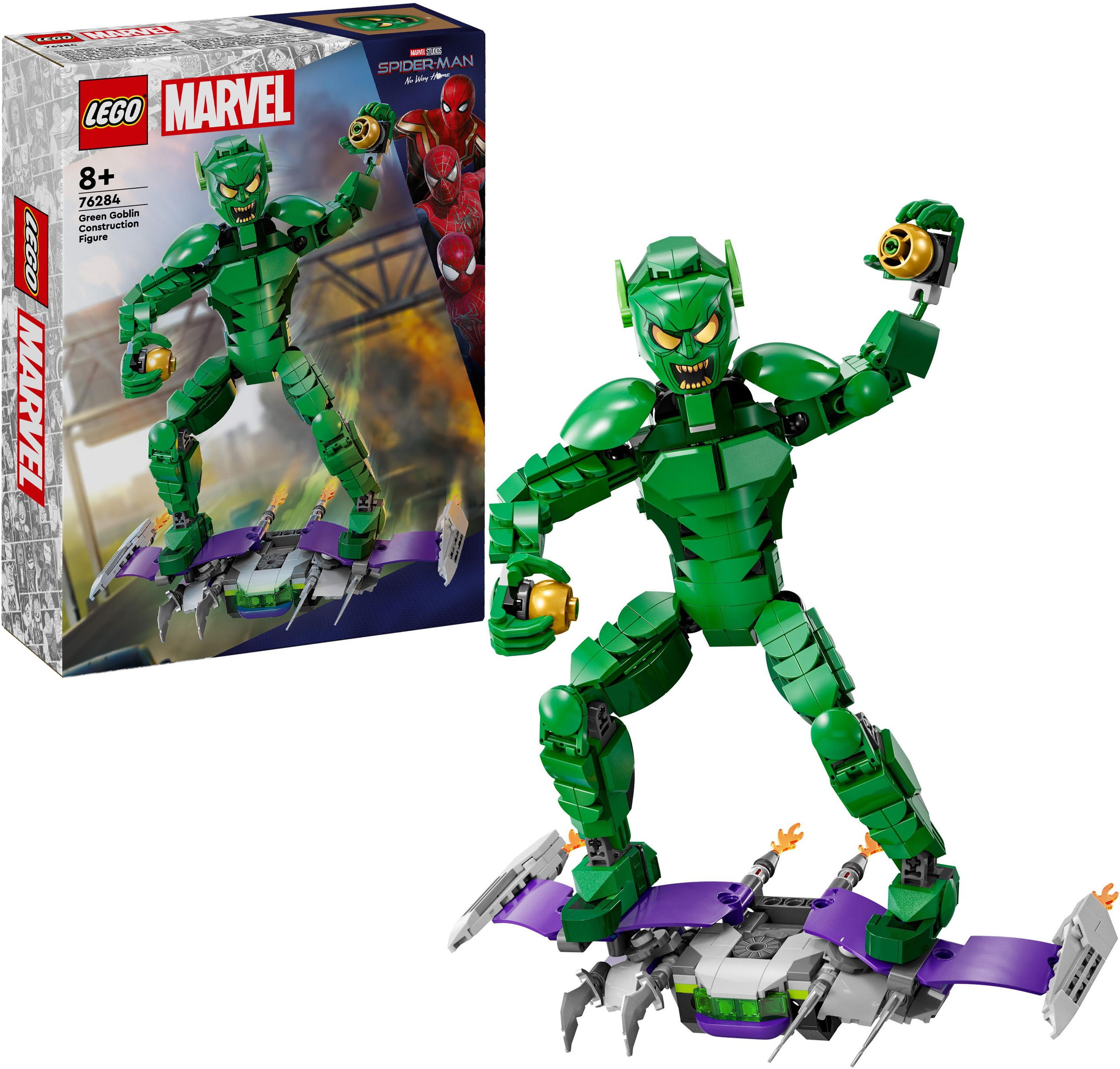 LEGO® Marvel 76284 Zostaviteľná figúrka: Zelený Goblin - LEGO ...