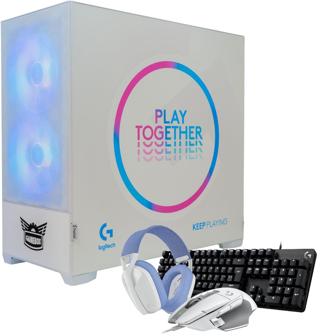 AlzaPC GameBox Prime Logitech Edice - i5 / RTX4060Ti / White + Logitech ...