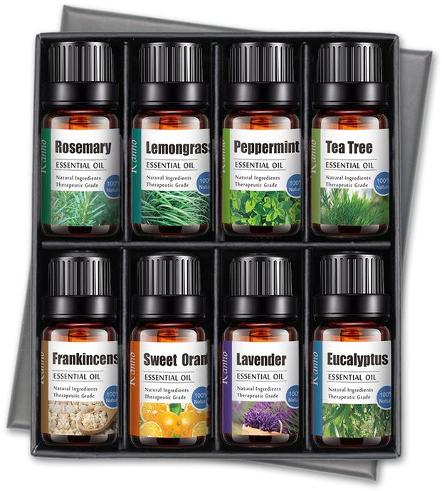 Natural Essential Oils Dárková sada 8 esenciálních olejů - Sada ...