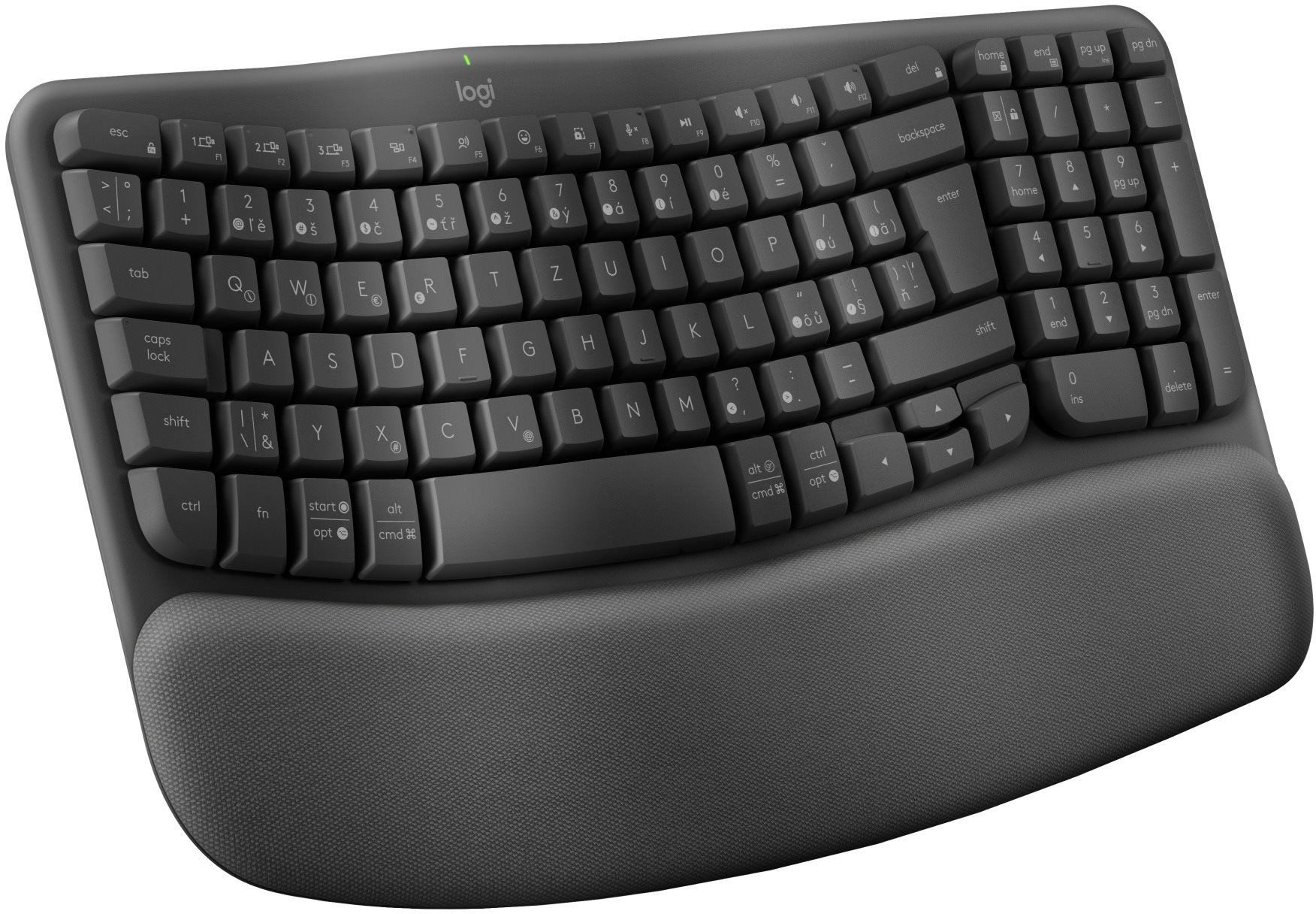Logitech Wave Keys Wireless Ergonomic Keyboard - US INTL - Klávesnice ...
