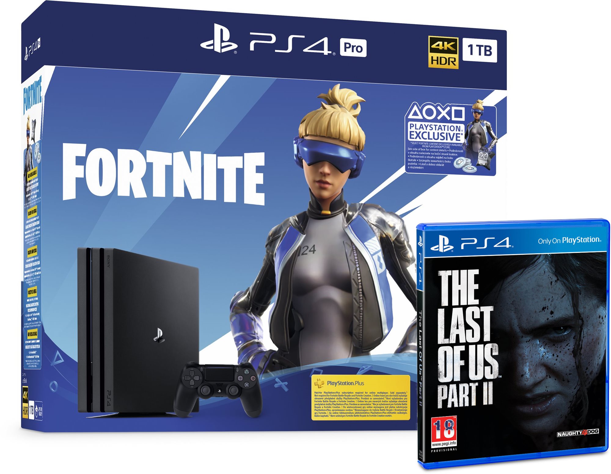 PlayStation 4 Pro 1TB Fortnite The Last Of Us Part II Game Console Alza.cz