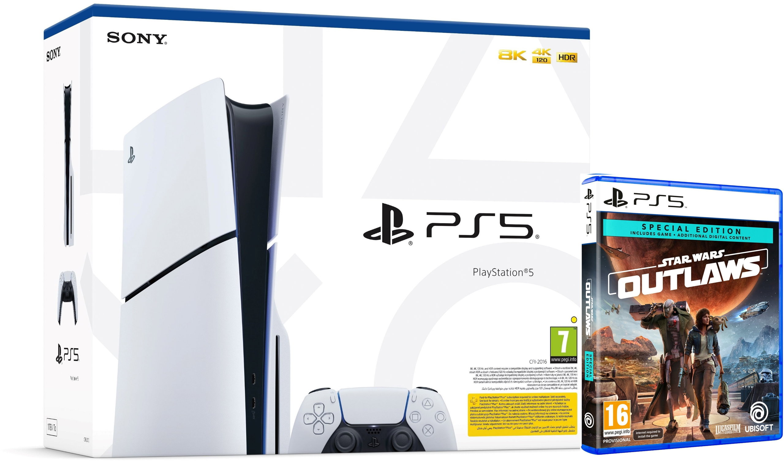 PlayStation 5 (Slim) + Star Wars Outlaws - Herní konzole | Alza.cz