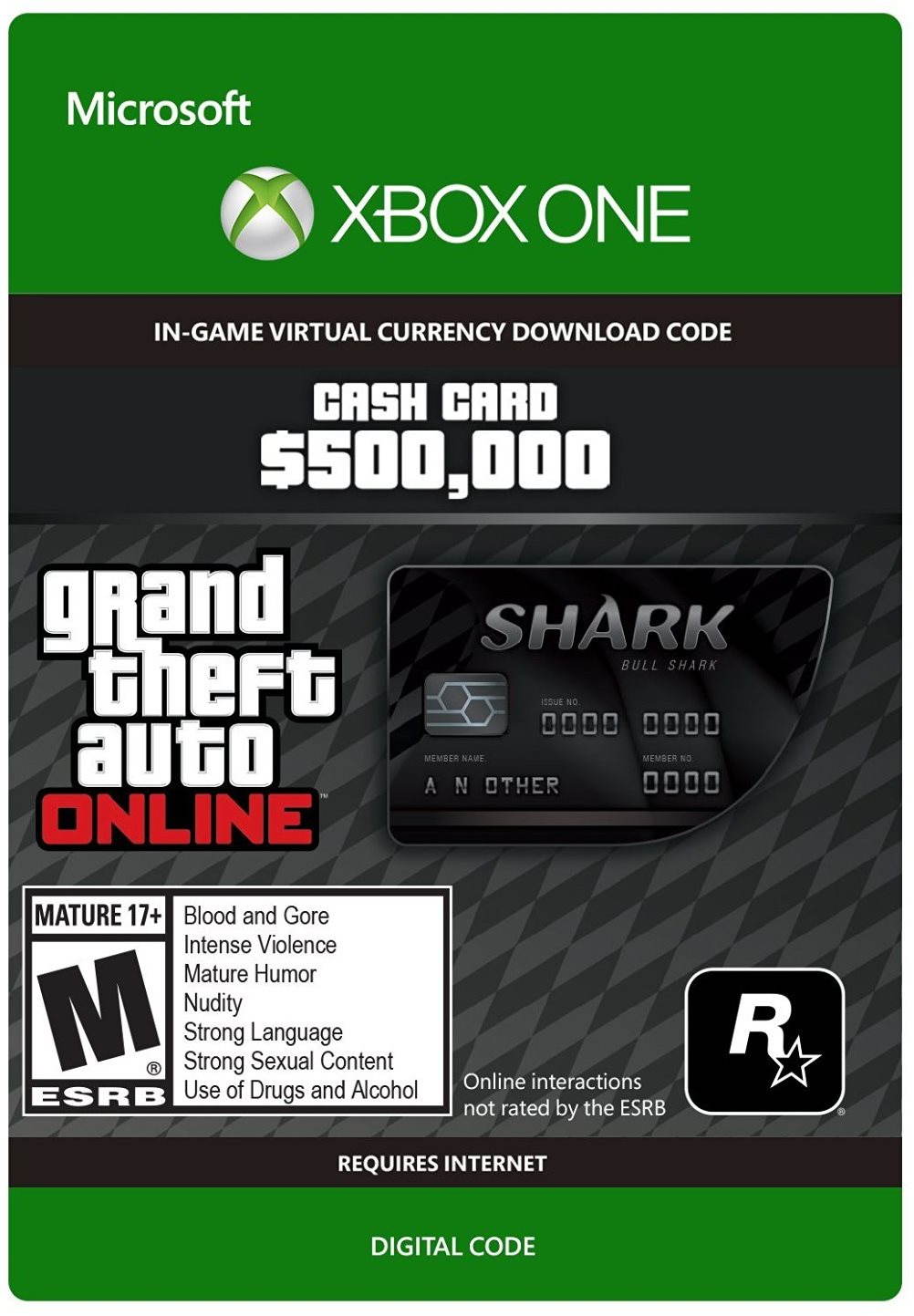 Videójáték kiegészítő Grand Theft Auto V (GTA 5): Bull Shark Cash Card ...