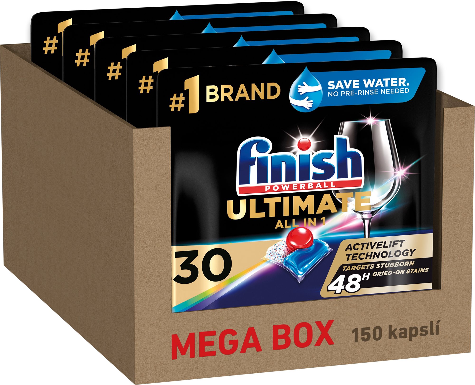 FINISH Ultimate Ail in 1 – kapsule do umývačky riadu Mega box 150 ks ...