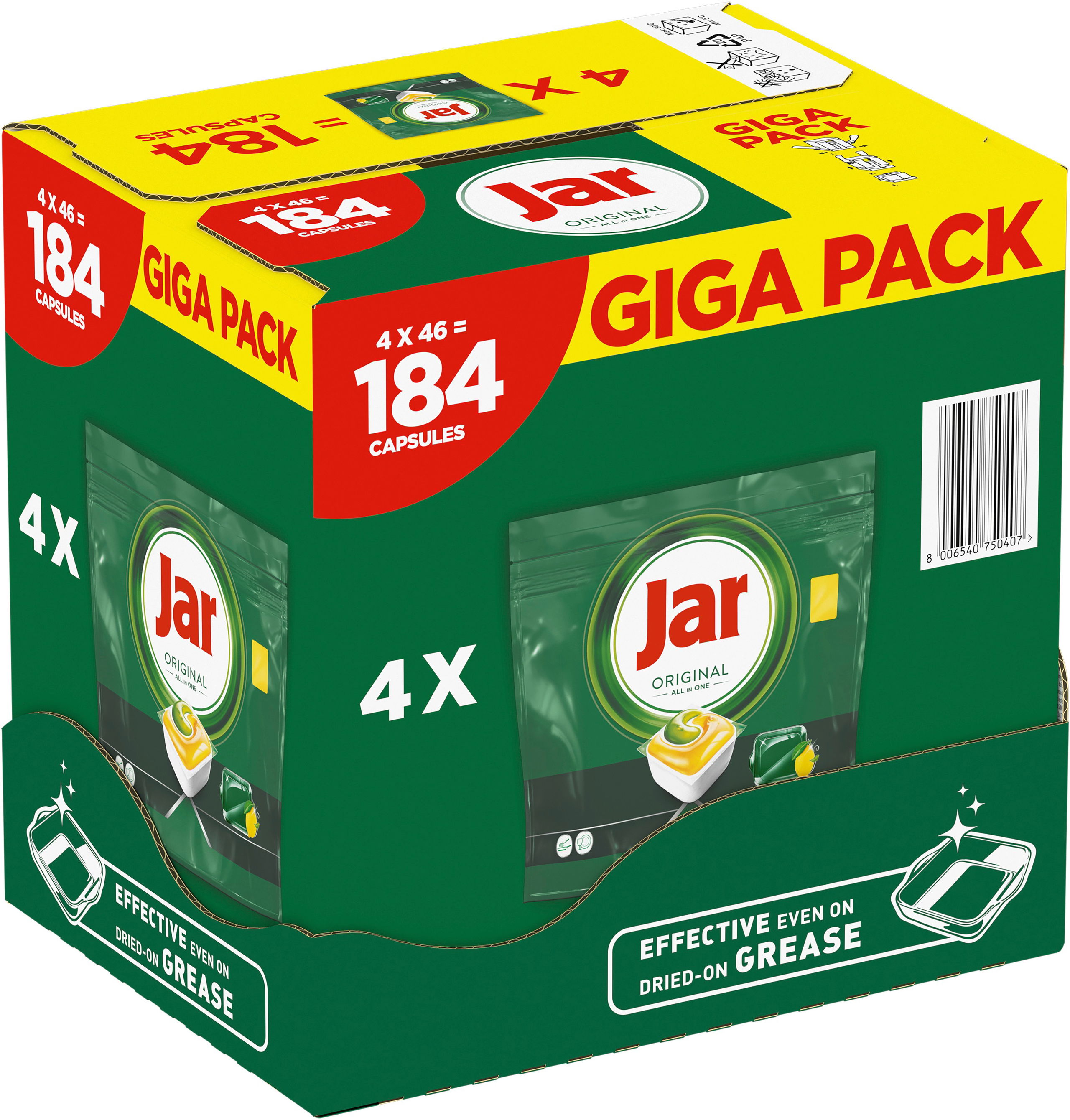 JAR Original lemon 184 ks za 669 Kč - Tablety do myčky | Alza.cz