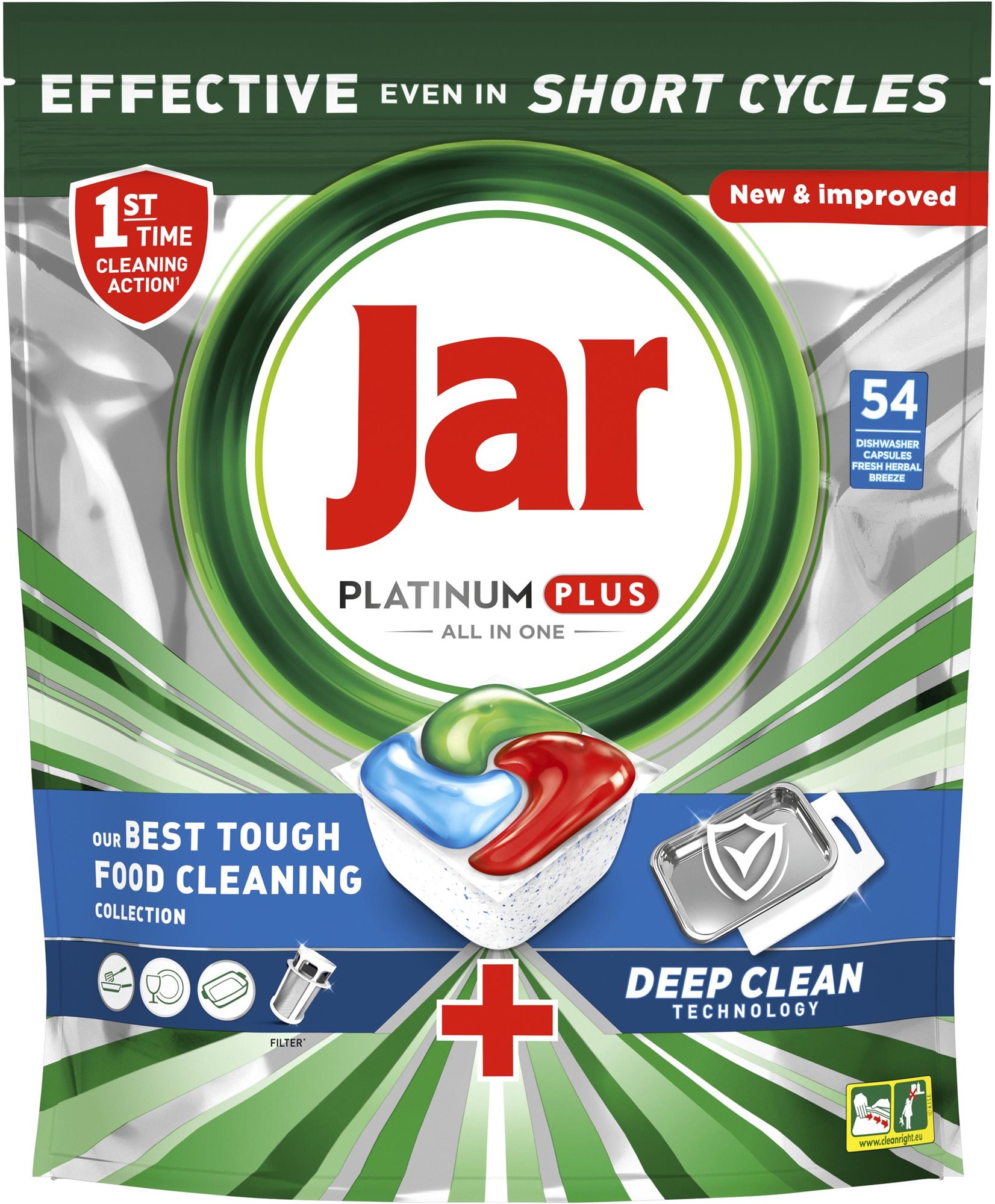 JAR Platinum Plus Deep Clean 54 ks za 15,70 € - Tablety do umývačky ...