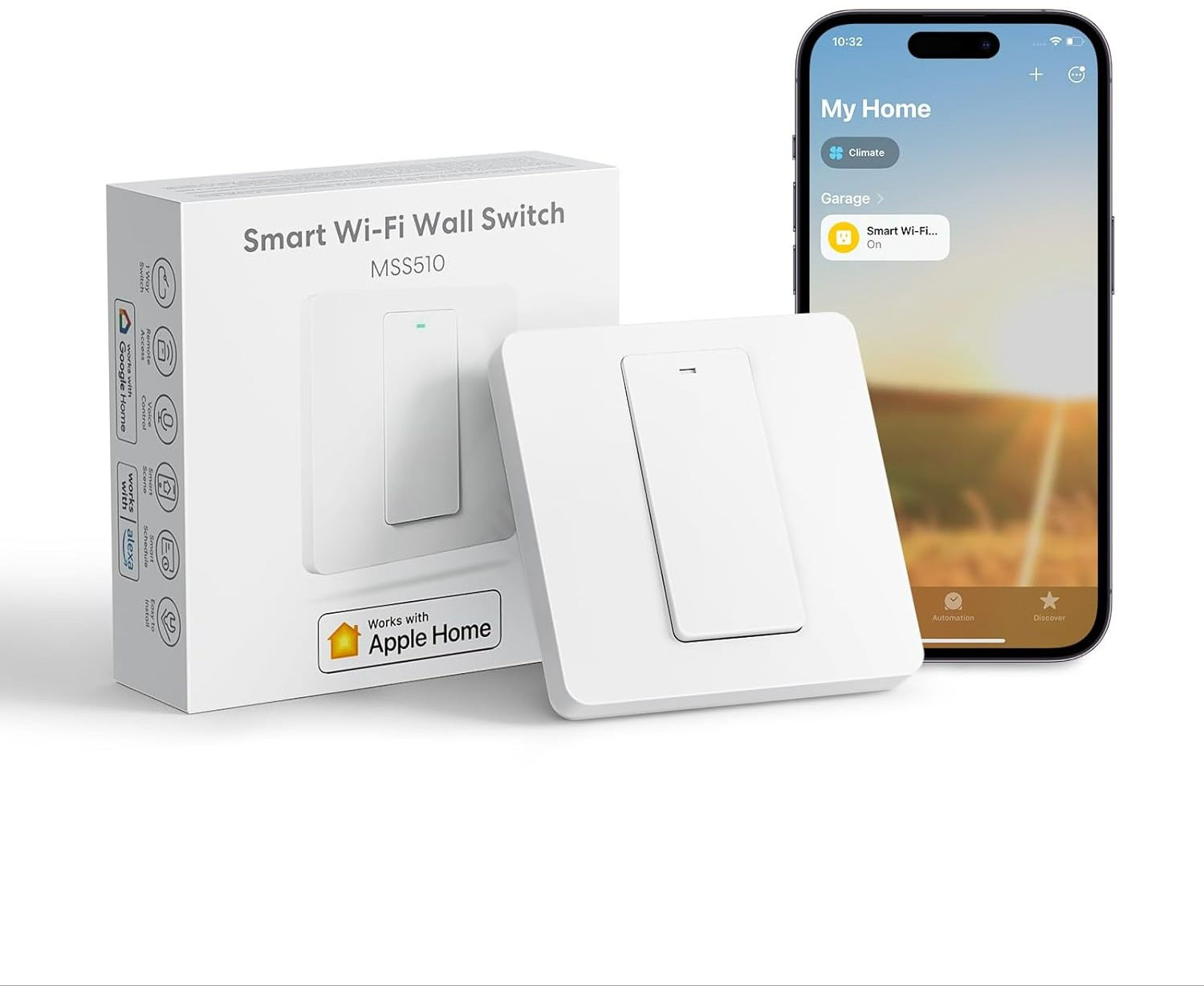 Kiegészítők: Meross Smart Wi-Fi Wall Switch 1 way Touch Button | Alza.hu
