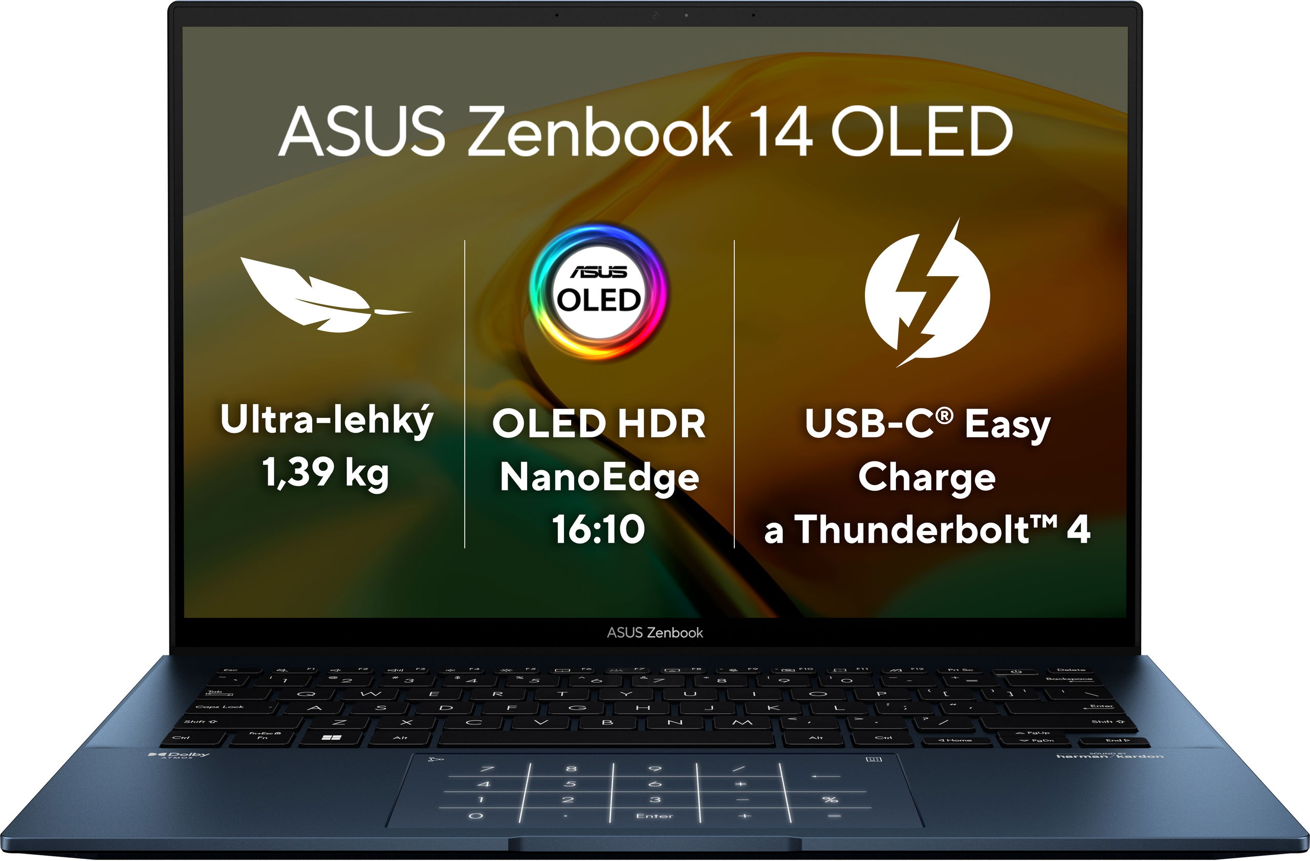 ASUS Zenbook 14 OLED UX3402VA-OLED436W Ponder Blue celokovový ...