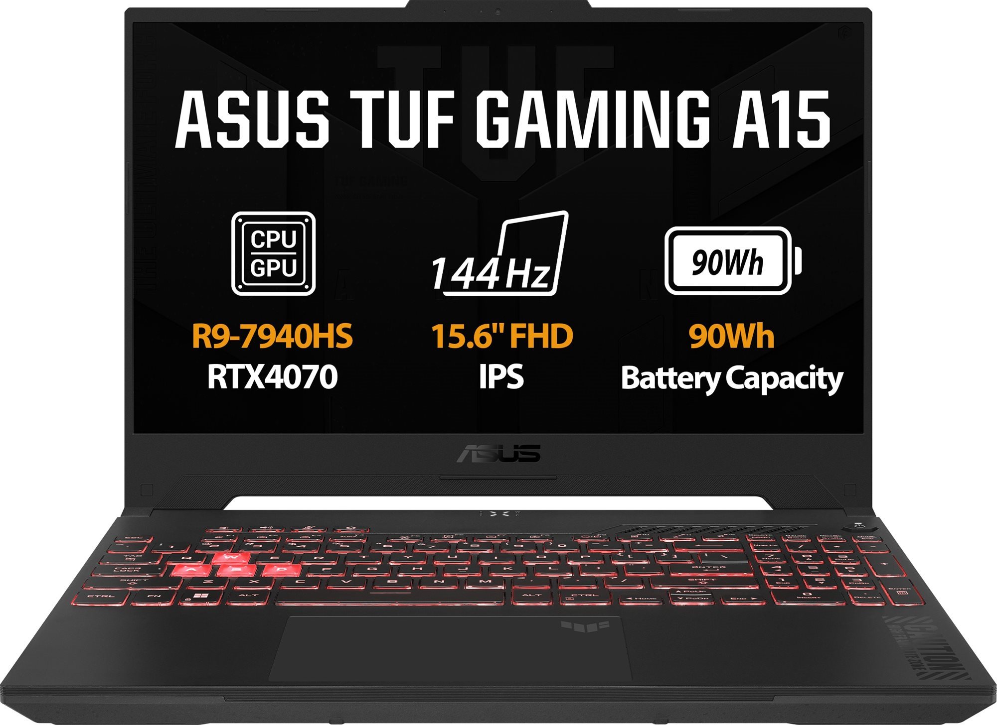 ASUS TUF Gaming A15 FA507XI-HQ023 Jaeger Gray - Gamer laptop | Alza.hu