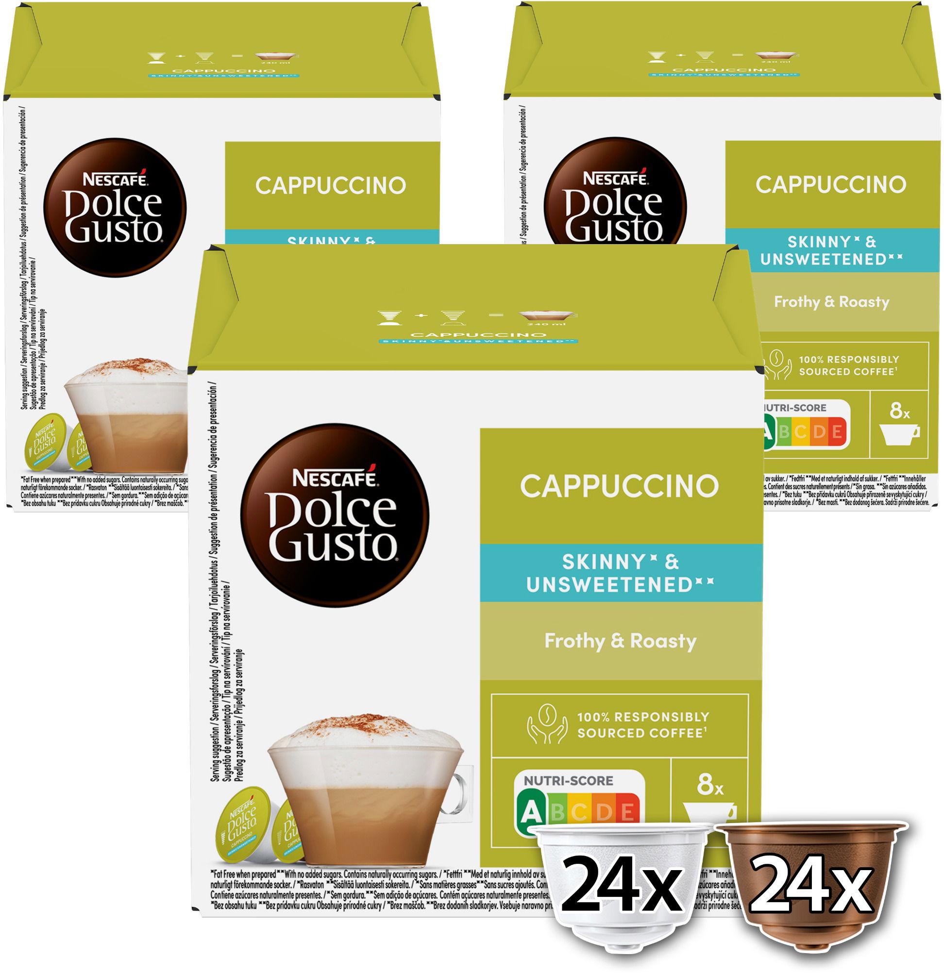 NESCAFÉ® Dolce Gusto® Cappuccino Skinny Unsweetened karton 3x16 ks ...