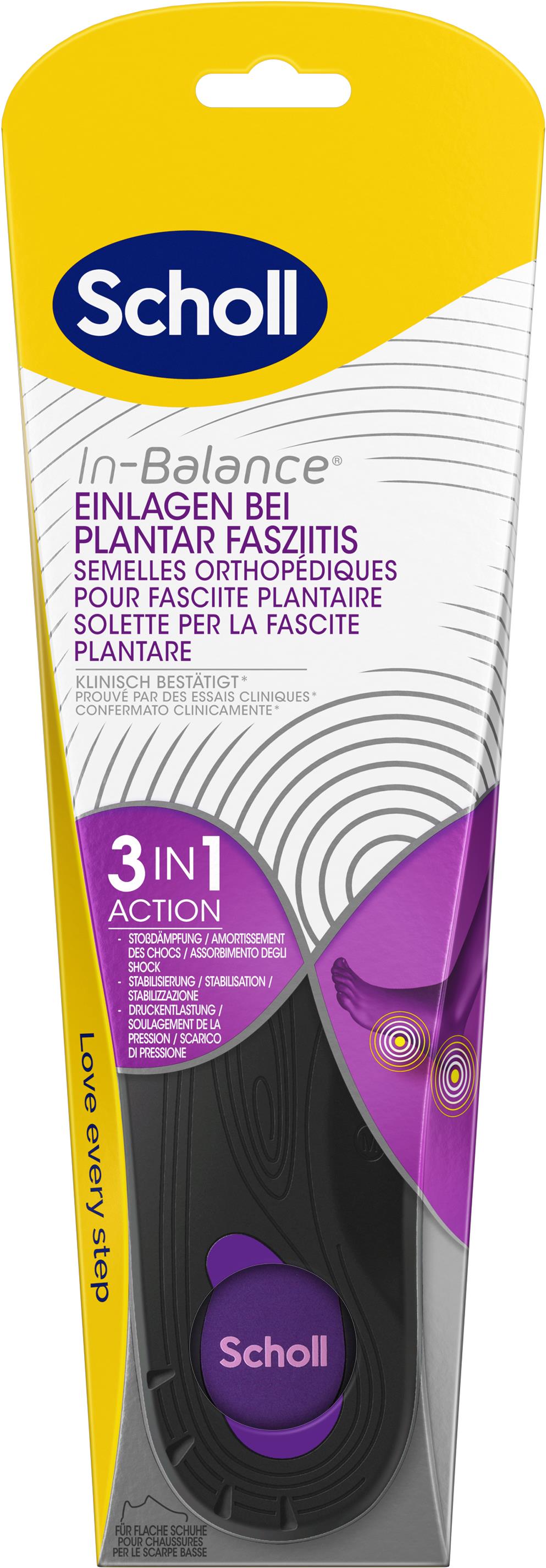 SCHOLL In-Balance Plantar Fasciitis Insole Medium - Vložky do bot | Alza.cz