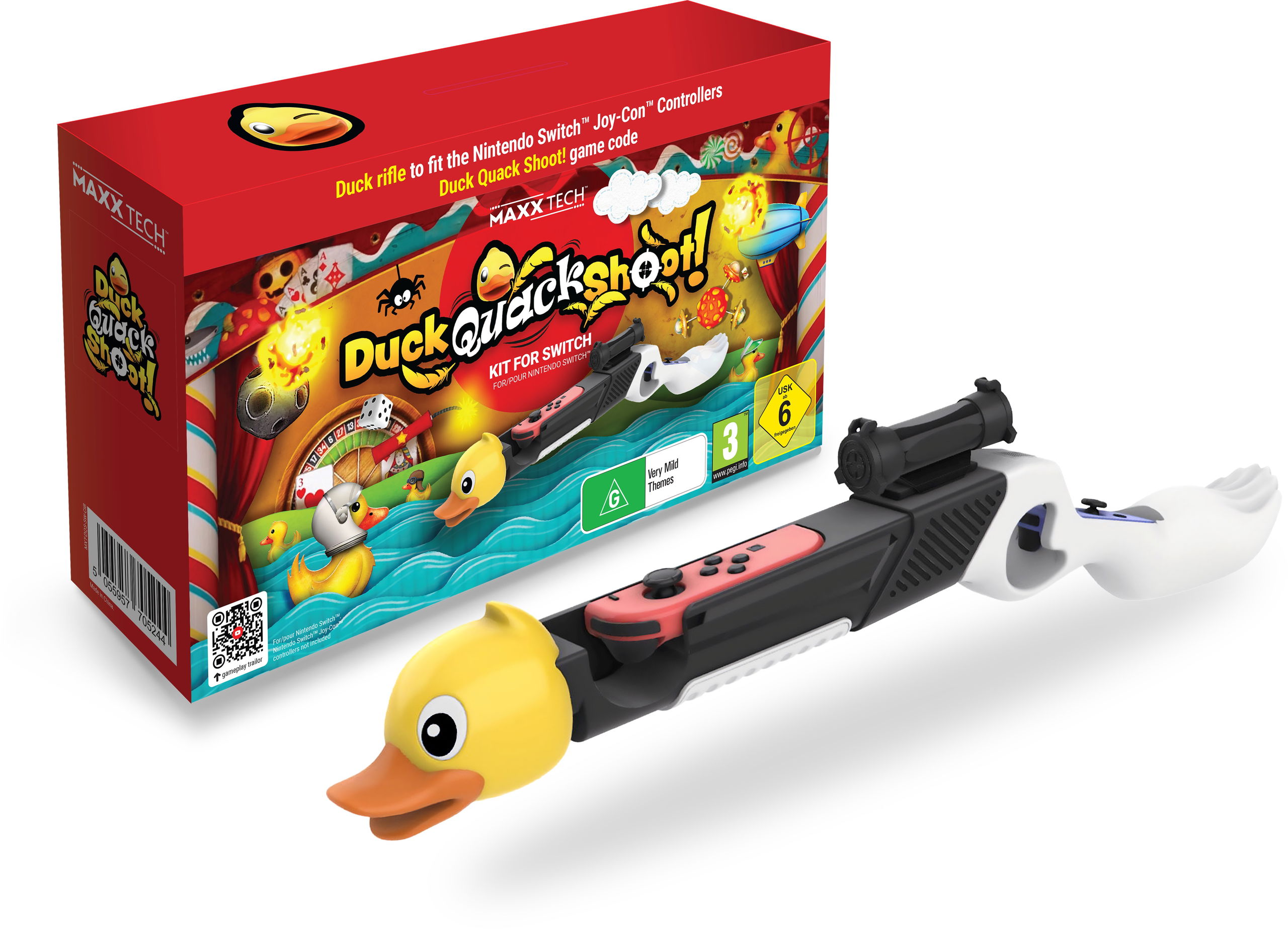 Duck, Quack, Shoot! Kit - hra a sada příslušenství pro Nintendo Switch ...