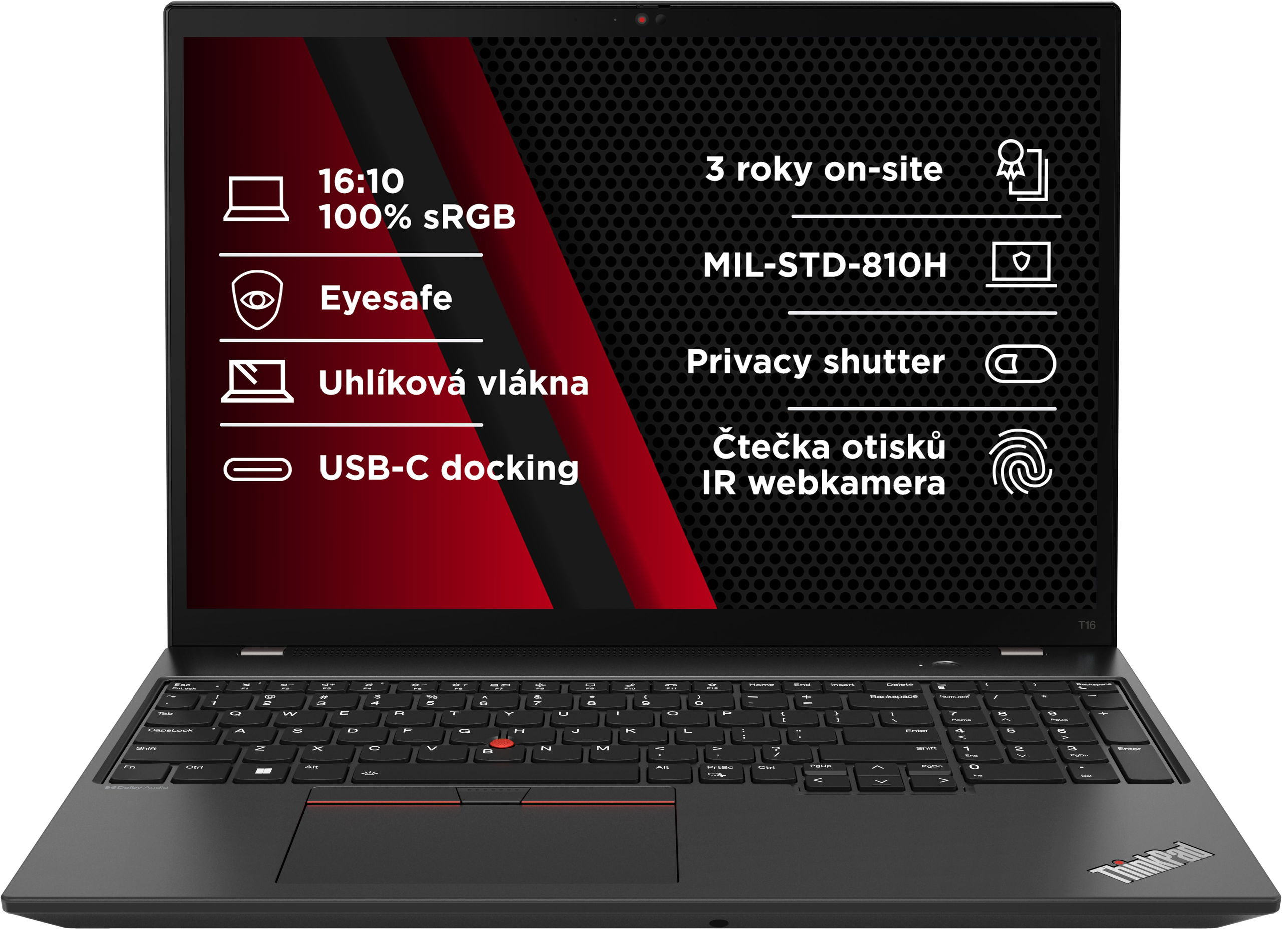 Lenovo ThinkPad T16 Gen 2 Thunder Black - Notebook | Alza.cz