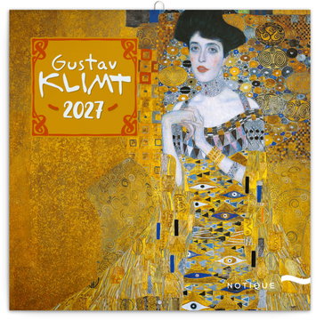 NOTIQUE poznámkový Gustav Klimt 2027, 30 × 30 cm - Nástěnný kalendář ...