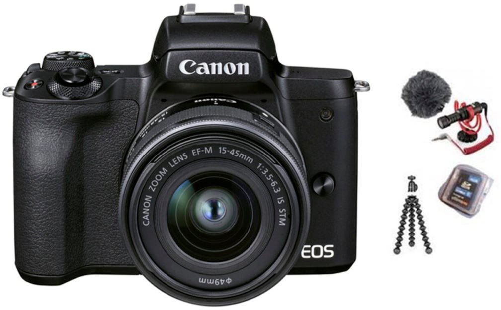 Kiegészítők: Canon EOS M50 Mark II fekete - Vlogger Kit | Alza.hu