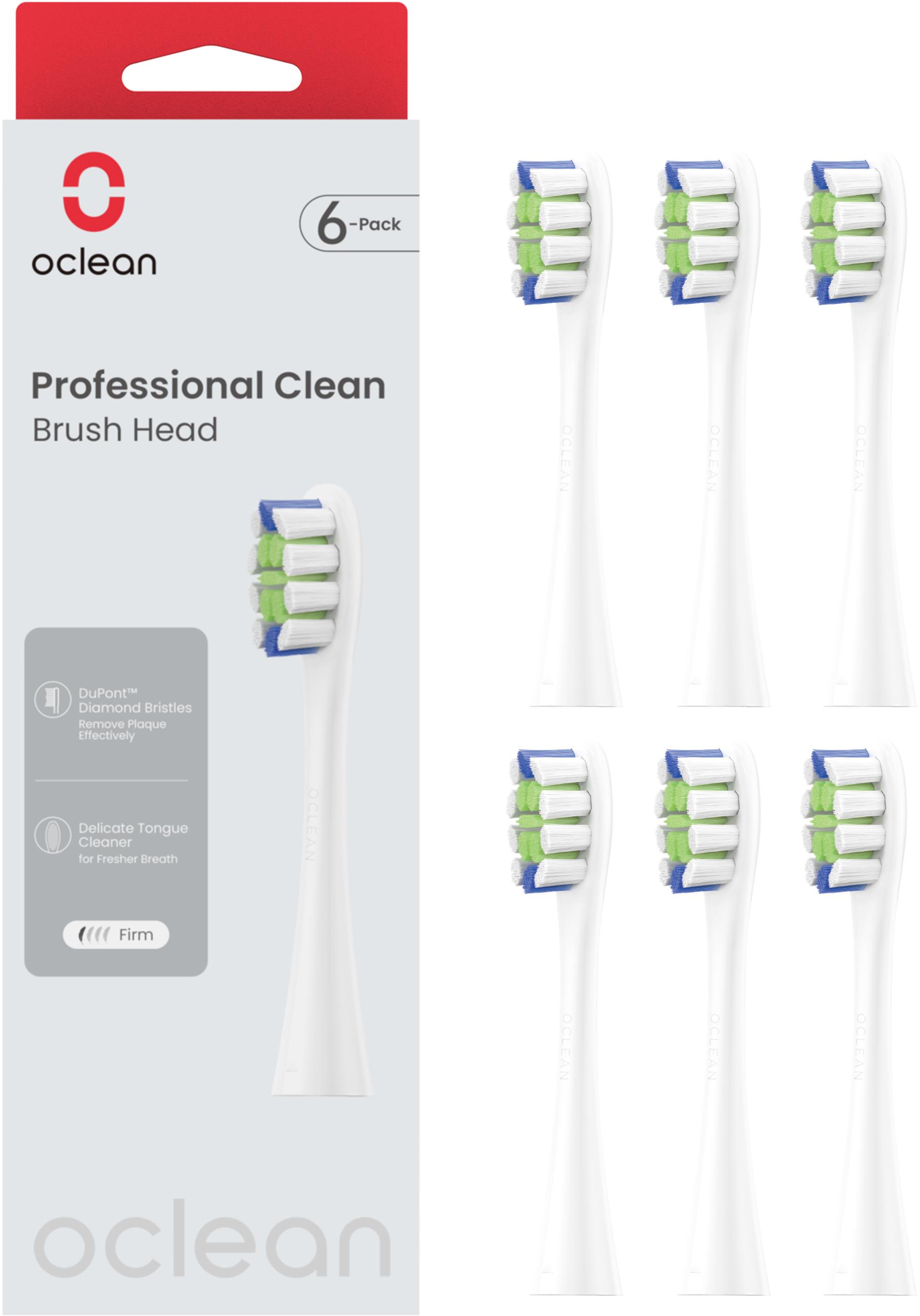 Oclean Professional Clean P1C1 W06 6 ks bílé - Náhradní hlavice k ...