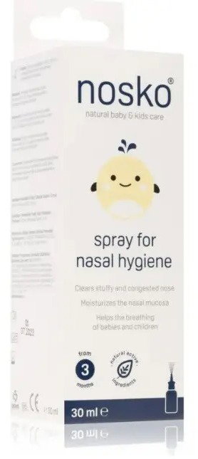 NOSKO Izotóniás tengervizes orrspray 30 ml, (9g/l NaCl) - Gyógyászati ...