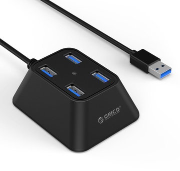 Orico USB-A Hub 4× USB 3.0 Trapezoid design Black - USB Hub | Alza.sk