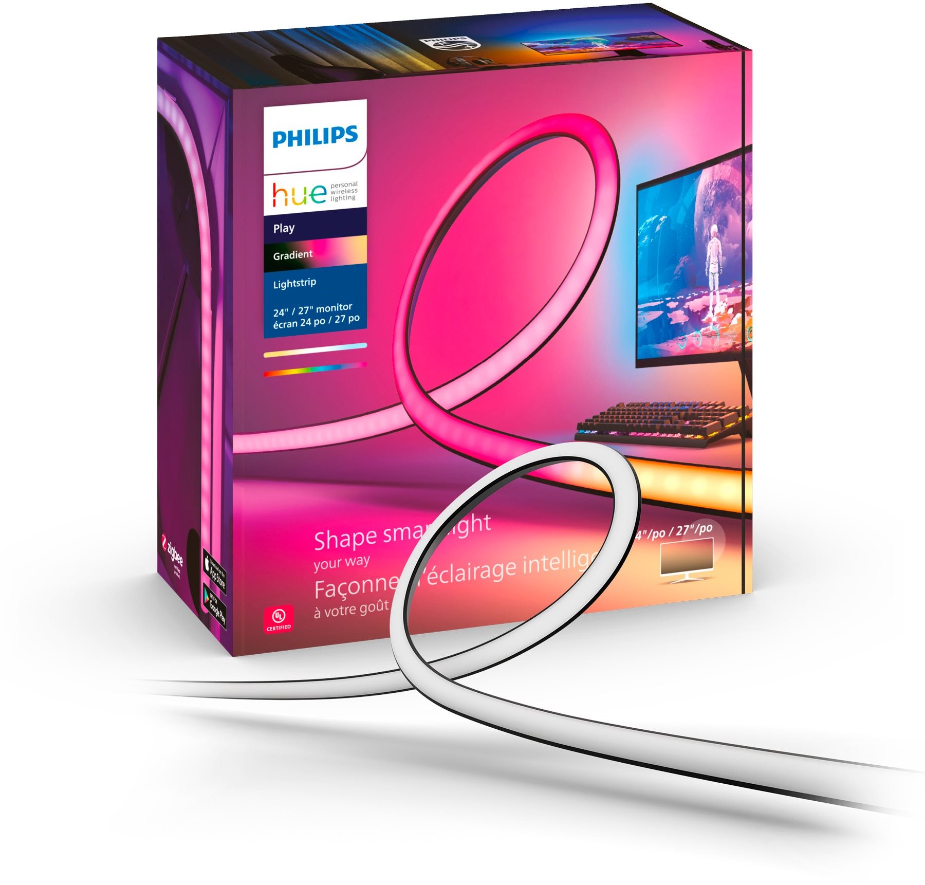 Philips Hue Play Gradient PC Lightstrip 32"/34" - LED pásek | Alza.cz
