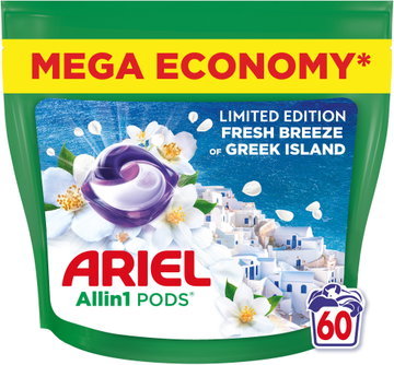 ARIEL Fresh Breeze Of Greek Island 60 ks - Kapsuly na pranie | Alza.sk