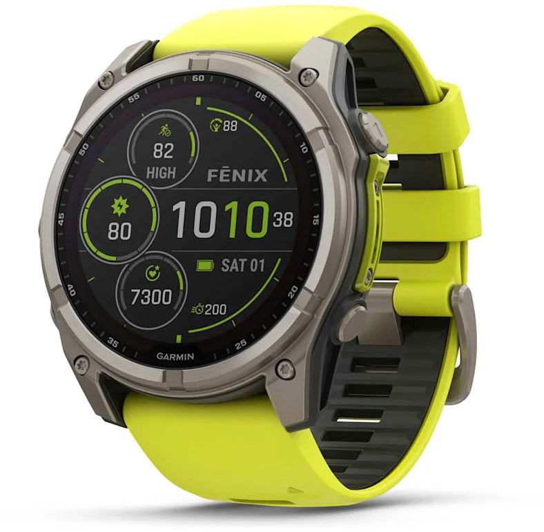 Garmin Fenix 8 51mm Solar Sapphire Titanium Amp Yellow/Graphite ...