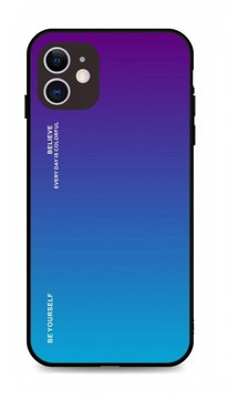 TopQ Kryt LUXURY iPhone 11 pevný dúhový purpurový 91300 - Kryt na mobil ...