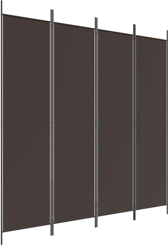 4dílný paraván hnědý 200×200 cm textil - Paraván | Alza.cz