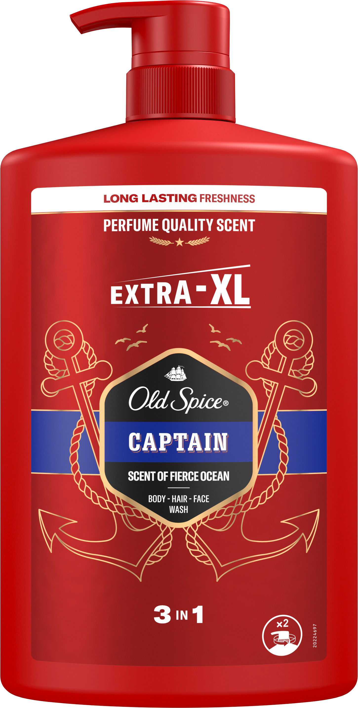OLD SPICE Captain Shower Gel & Shampoo 3v1 1000 ml - Sprchový gel | Alza.cz