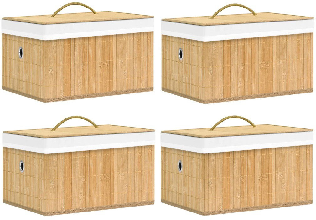 Shumee Bambusové úložné boxy 4 ks - Úložný box | Alza.cz