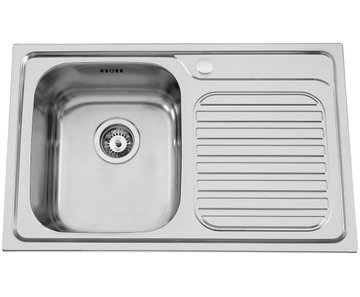 Sinks ALFA 800 V 0,7mm ľavý leštený - Nerezový drez | Alza.sk