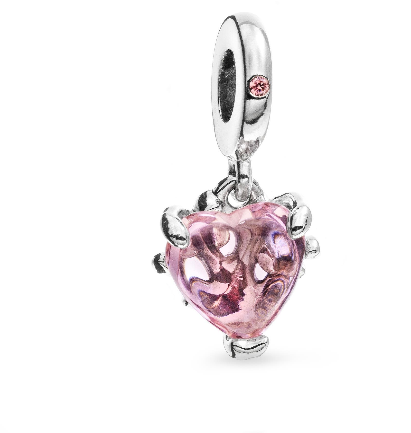 PANDORA Růžový strom života a srdce 792654C01 (Ag 925/1000, 2,6 g ...