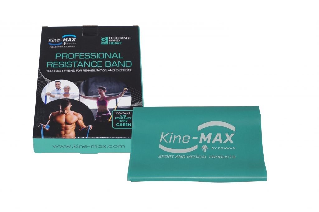 Kine-MAX Pro-Resistance Band - Level 3 – Zelená (Těžká) - Guma na ...