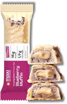 MaxiNutrition Creamy Core Protein Bar blueberry muffin 45 g ...