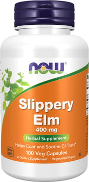 NOW FOODS Slippery Elm, 400 mg, 100 rostlinných kapslí - Doplněk stravy ...