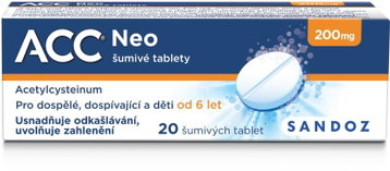 ACC NEO 200 mg 20 šumivých tablet - Léčivý přípravek | Alza.cz