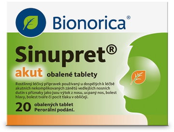 Sinupret akut 20 obalených tablet - Léčivý přípravek | Alza.cz
