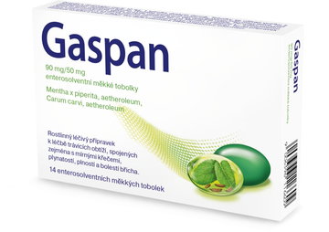 Gaspan 90mg/50mg enterosolventní 14 měkkých tobolek - Léčivý přípravek ...