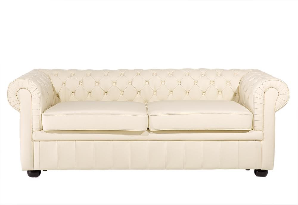 Kožená vintage BELIANI béžová CHESTERFIELD - Pohovka | Alza.cz