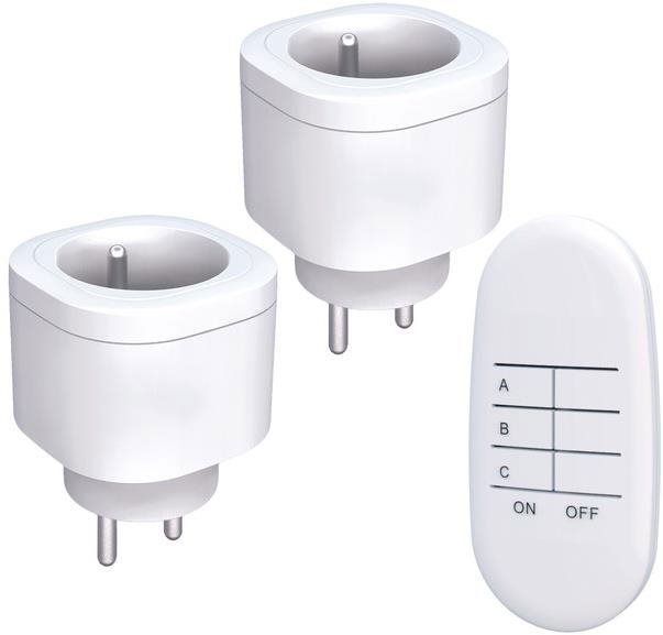 Kiegészítők: Solight Távirányítású konnektor szett, 2 + 1, 2 konnektor ...