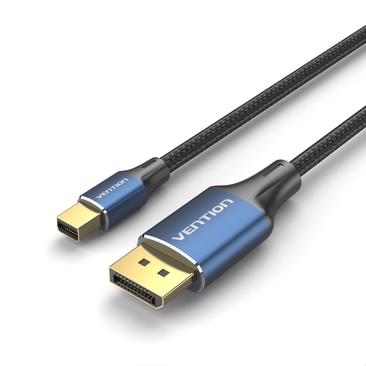 Vention Cotton Braided Mini DP Male to DP Male 8K HD Cable 1.5m Blue ...