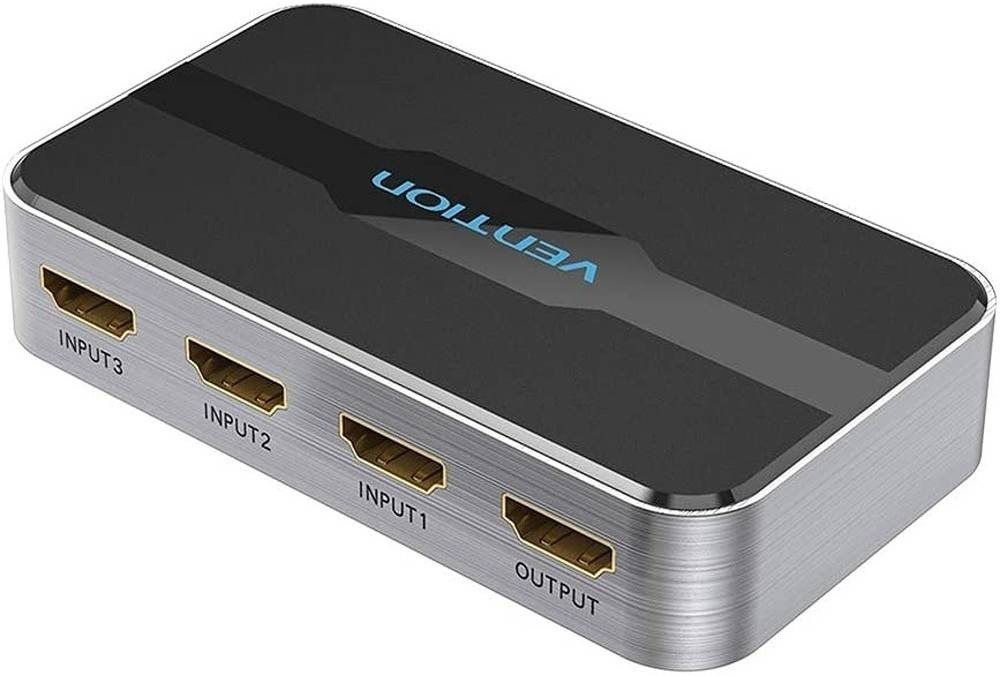 Vention 3 In 1 Out HDMI Switcher Gray Aluminium Alloy Type - Rozbočovač ...