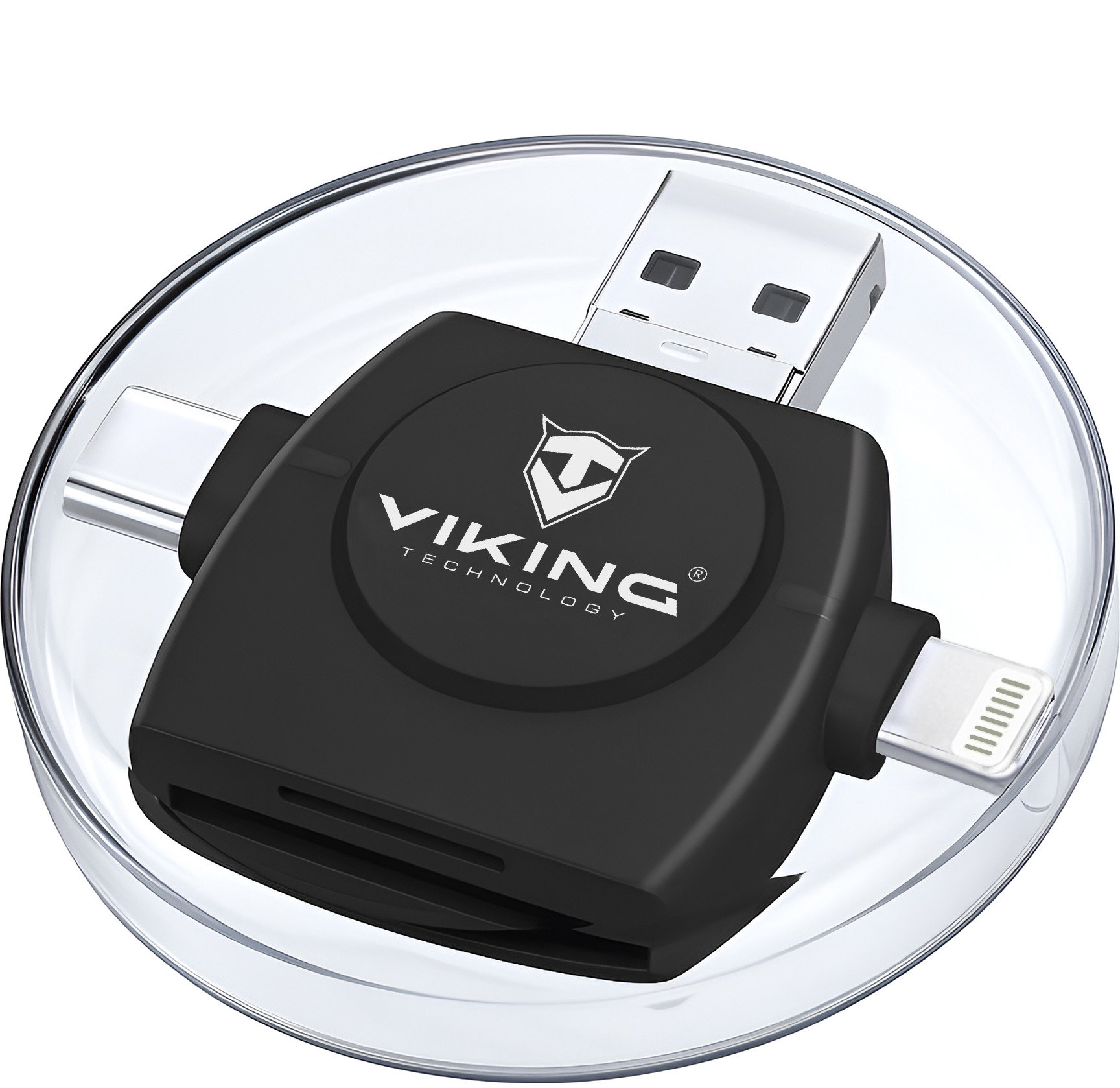Viking V4 USB 3.0 4v1 černá - Čtečka karet | Alza.cz