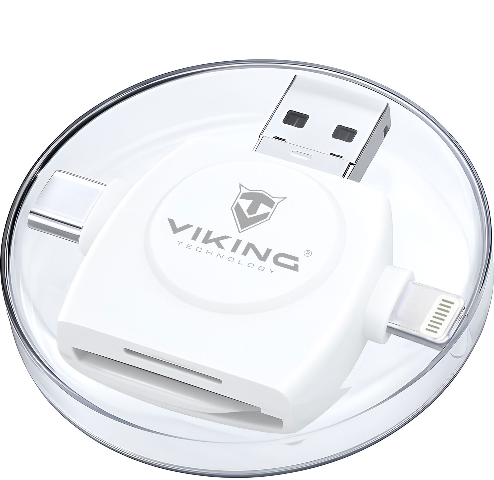 Viking V4 USB 3.0 4v1 bílá - Čtečka karet | Alza.cz