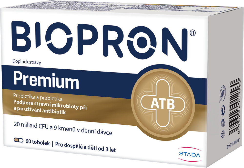 Biopron Premium, probiotiká a prebiotiká pri a po užívaní antibiotík ...