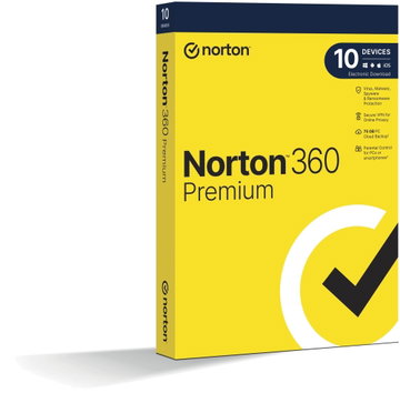 Internet Security Norton 360 Premium 75GB, VPN, 1 uživatel, 10 zařízení ...