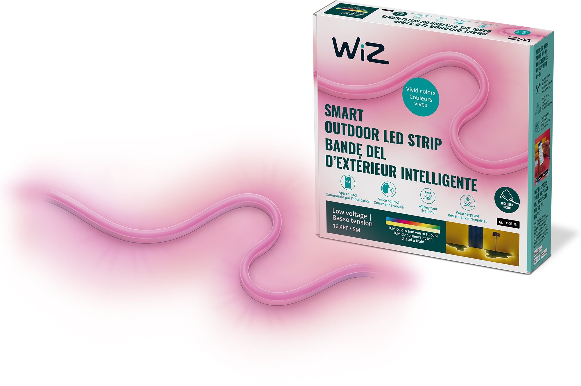 WiZ Outdoor RGBW LED strip kit 5m Type C - Zahradní osvětlení | Alza.cz