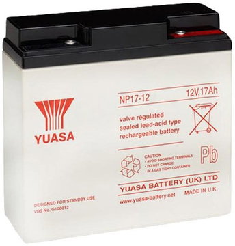 YUASA 12V 17Ah bezúdržbová olověná baterie NP17-12 - Baterie pro ...