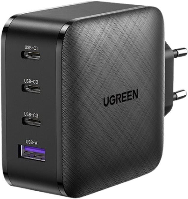 UGREEN GaN 65W Wall Charger (3x USB-C + 1x USB-A) Black - Töltő | Alza.hu